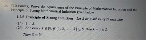 solved 5 10 points prove the equivalence of the principle
