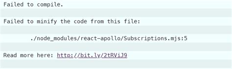 React Apollo Beta Wont Minify With Create React App Build Process