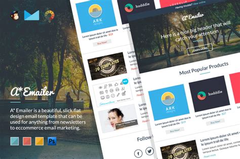 A Email Template Responsive HTML By Jurassic Themes TheHungryJPEG