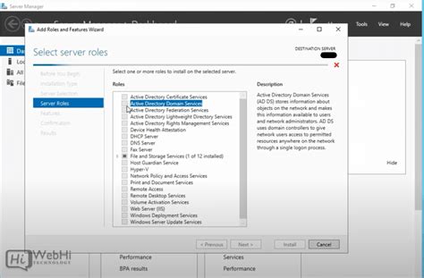 installer et configurer active directory sur windows server 2012 2016