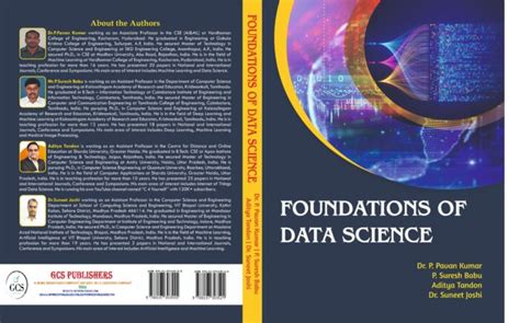 Foundations Of Data Science By Dr P Pavan Kumarp Suresh Babuaditya Tandondr Suneet Joshi