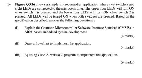 solved b figure q3 b shows a simple microcontroller