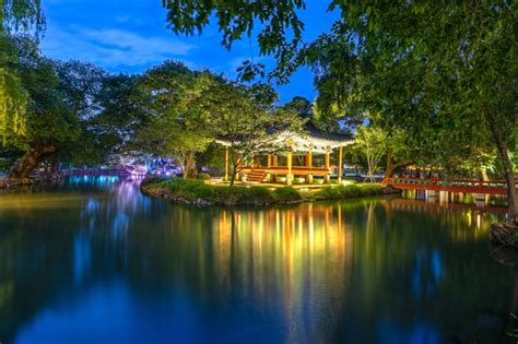 나종화의 사진여행4 야경 사진 남원 광한루 완월정 반영과 야경 네이버 블로그