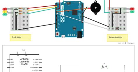 Arduino Notes Arduino Pedestrian Traffic Light