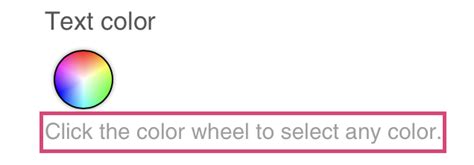 color picker option customily