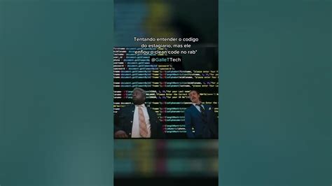 quando vejo o código do estagiário mas ele não usa clean code