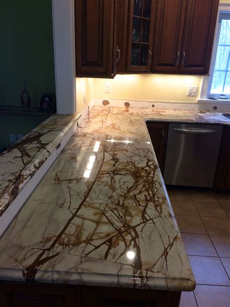 Roma Imperiale Quartzite Countertop Just Installed Marble