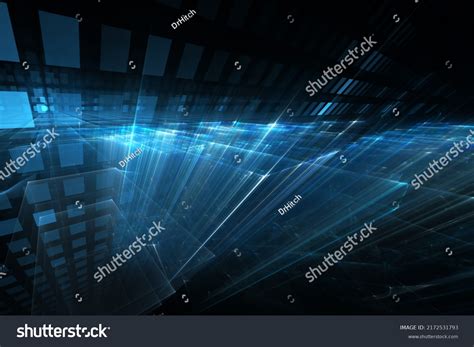 Digital Technology Blue Abstract Background D Stock Illustration Shutterstock