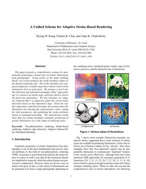 A Unified Scheme For Adaptive Stroke Based Rendering