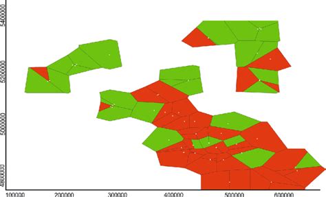 Bayesian Spatial Clustering Of Individuals In Baps For K 2 The