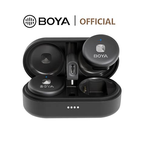Boya Omic Du ไมโครโฟนไร้สาย ลดเสียงรบกวน พร้อมเคสชาร์จ สําหรับ Iphone