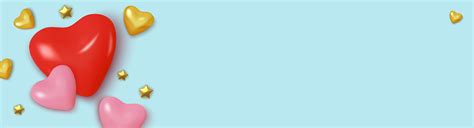 발렌타인 데이 인사말 카드 현실적인 3d 빨간색과 금하트 사랑과 결혼식 제품 웹 배너 및 전단지용 템플릿입니다 벡터 2021년에 대한 스톡 벡터 아트 및 기타 이미지