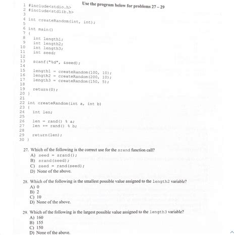 Solved 1 Include Use The Program Below For Problems 27 29 2 Chegg Com
