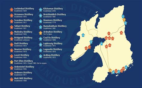 Isle Of Islay Distillery Map Bowmore Distillery Tjha