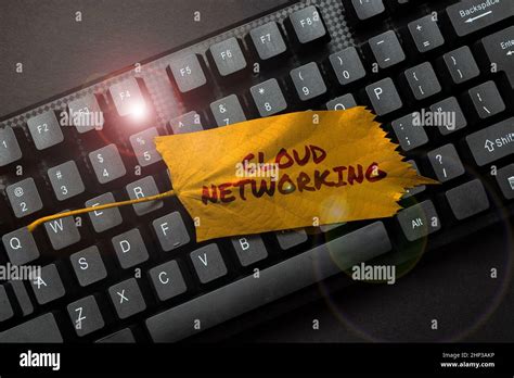 Text Caption Presenting Cloud Networking Business Concept Is Term