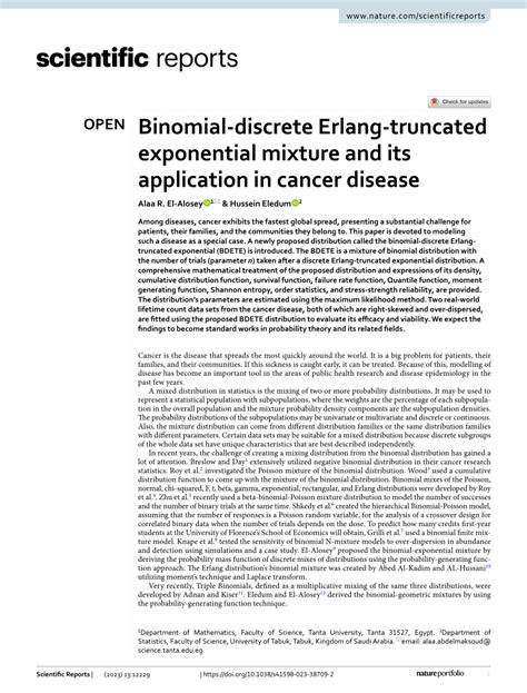 Pdf Binomial Discrete Erlang Truncated Exponential Mixture And Its
