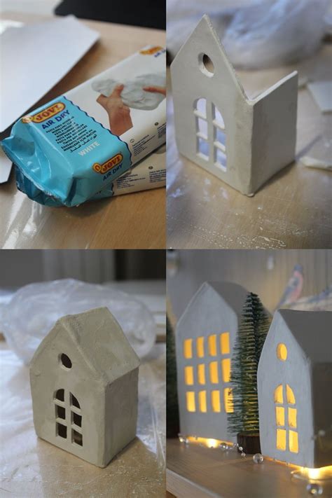 DIY - Домики из глины | Рождественские идеи, Поделки, Ремесла