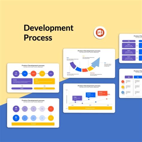 Development Process Infographic PowerPoint Template Original And High Quality PowerPoint Templates