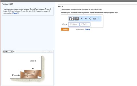 Solved The Coefficient Of Static Friction Between A And C Chegg