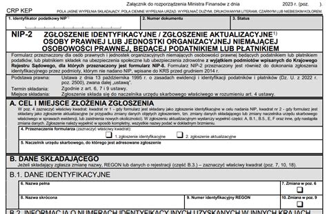 Nowy Wzór Zgłoszenia Nip 2 Od 22 Maja Pit Pl