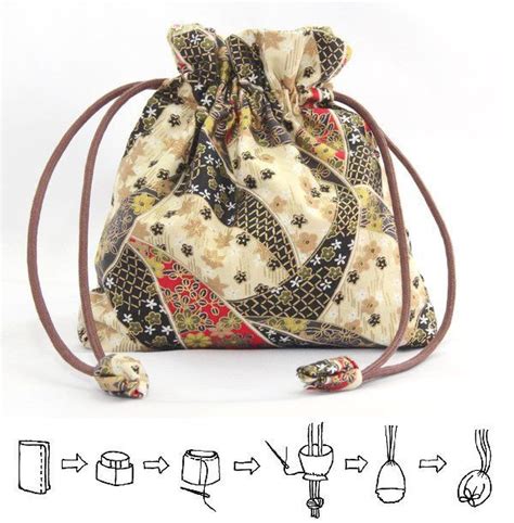 Pin By Cheryl Benson On Never Too Many Bags Drawstring Bag Diy Japanese Bag Diy Bag Designs