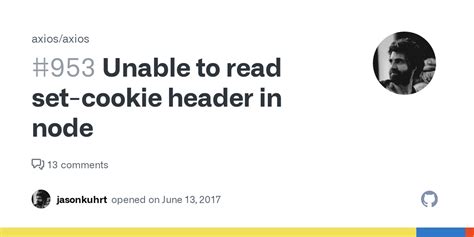 unable to read set cookie header in node · issue 953 · axios axios