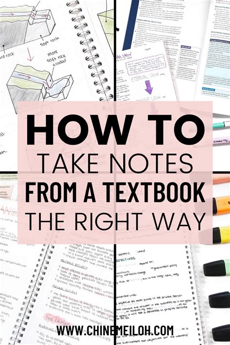 How To Take Notes From A Textbook The Right Way