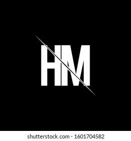 Logo Monogram Slash Style Design Template Stock Vector Royalty Free 1601704582 Shutterstock