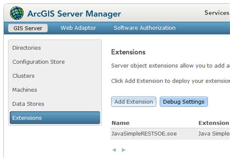 Walkthrough Debugging Soes—arcobjects 104 Help For Java Arcgis For