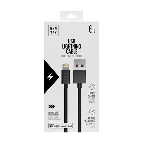 Gentek Usb Lightning Cable Ft