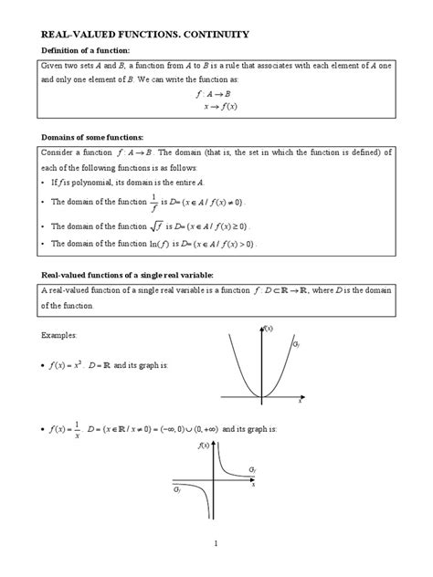 Theory Part I Pdf Function Mathematics Continuous Function