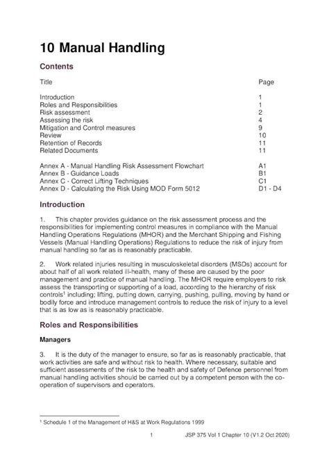 Pdf 10 Manual Handling Govukmanual Handling Activities Should Pdf 10 Manual Handling Govukmanual Handling Activities Should