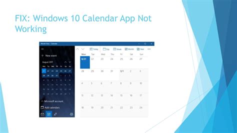 Windows 10 Calendar Not Working Printable Word Searches