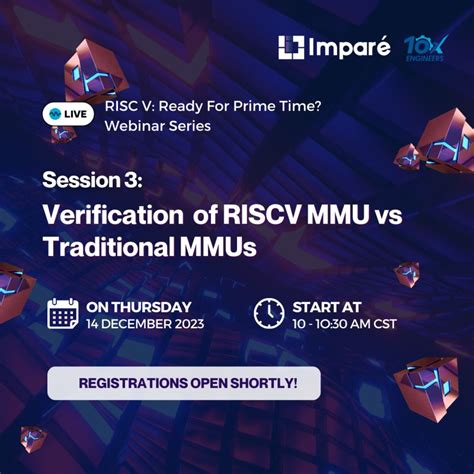 Imparé On Linkedin Riscv Webinar Verificationexcellence