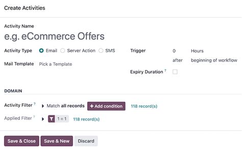 Campaign Workflow Activities — Odoo Master Documentation