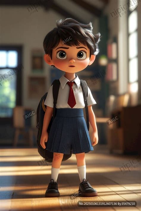 Ai创作图q版校服 插画小学生 青春年少校园漫画人物 校服小朋友 穿校服的小朋友 3d卡通形象 Q版小博士 插画阳光男孩 卡通写实漫画人物 原创虎弟卡通ip 写实卡通人物 卡通写实人物 Q版