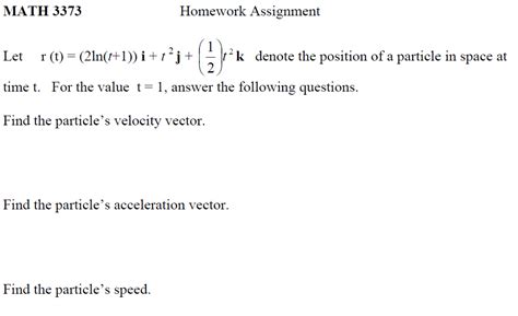 solved math 3373 homework assignment let r t 21n hi