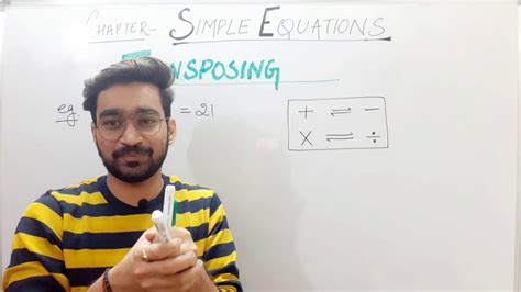 Transposing Method Simple Equations Part 3 Youtube
