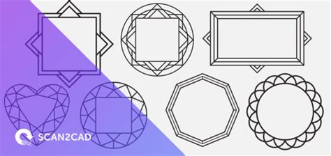 Geometric Frames Free Dxf Files