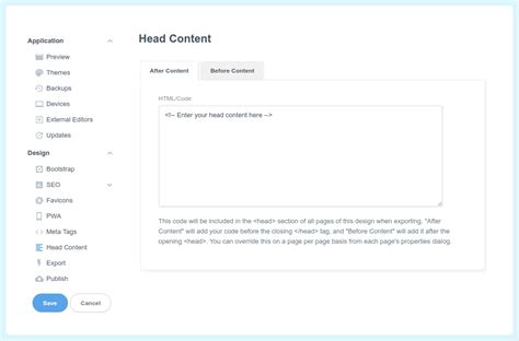 HTML Editing Bootstrap Studio