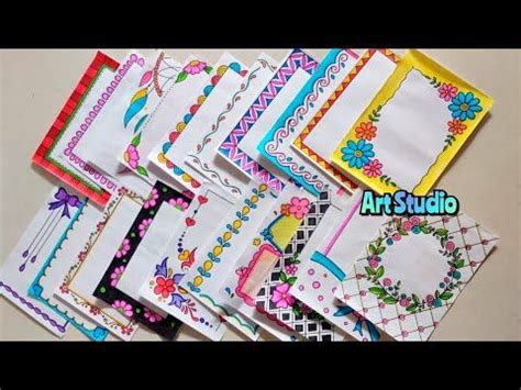 Border Design Project Work Designs Assignment Front Page Design Index Title Page Design Page