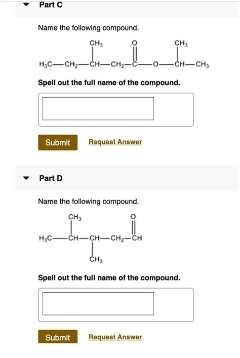 solved part c name the following compound ch h3c ch2 ch ch2