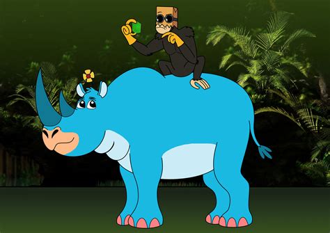 Villainous Chimp And Rhino By Linkueiwolf57 On Deviantart