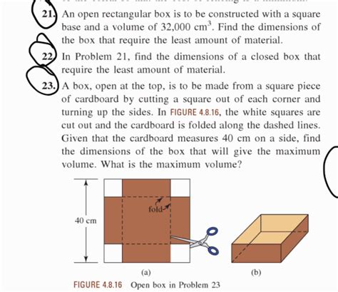 solved 1 an open rectangular box is to be constructed with