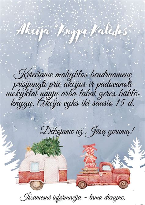 Akcija „knygų Kalėdos“ Šiaulių Medelyno Progimnazija