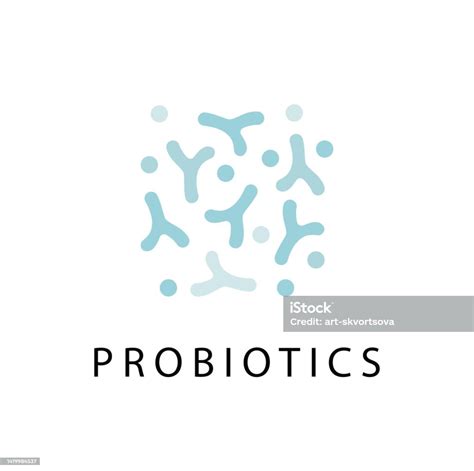 Probiotics 박테리아 벡터 디자인입니다 유산 균 Probiotic 박테리아와 디자인의 개념 프로 바이오 틱 건강 영양