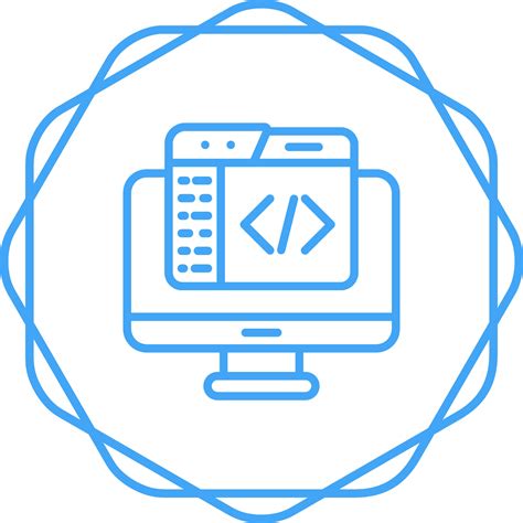 Code Editor Vector Icon Vector Art At Vecteezy