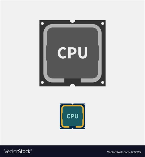 CPU Royalty Free Vector Image VectorStock