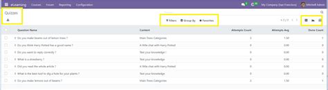 Quizzes In Odoo E Learning App Odoo V Community Edition Book