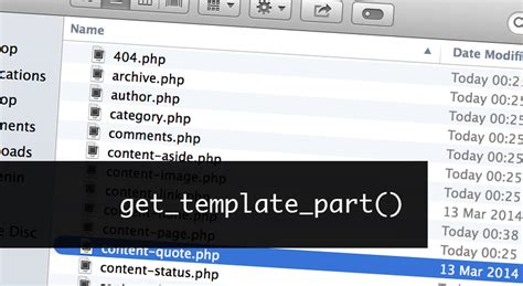 Использование функции get template part в wordpress wp magazine